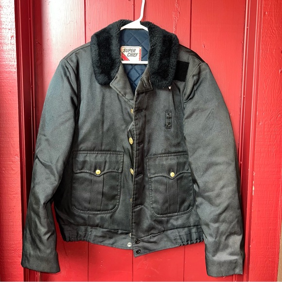Super Chief | Jackets & Coats | Vintage Super Chief Police Jacket Black ...